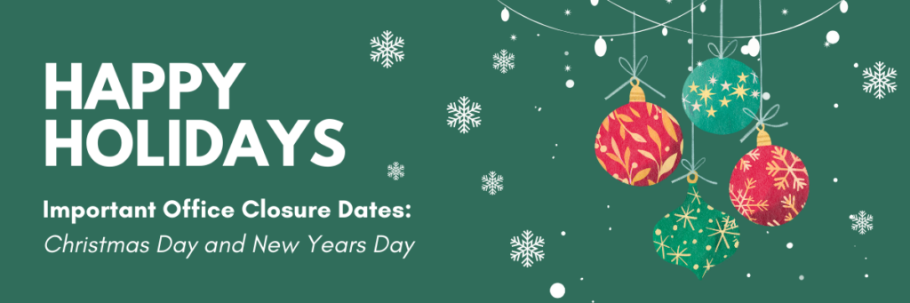 Office Closure Announcement + Holiday Recipe - CRG Texas Environmental ...